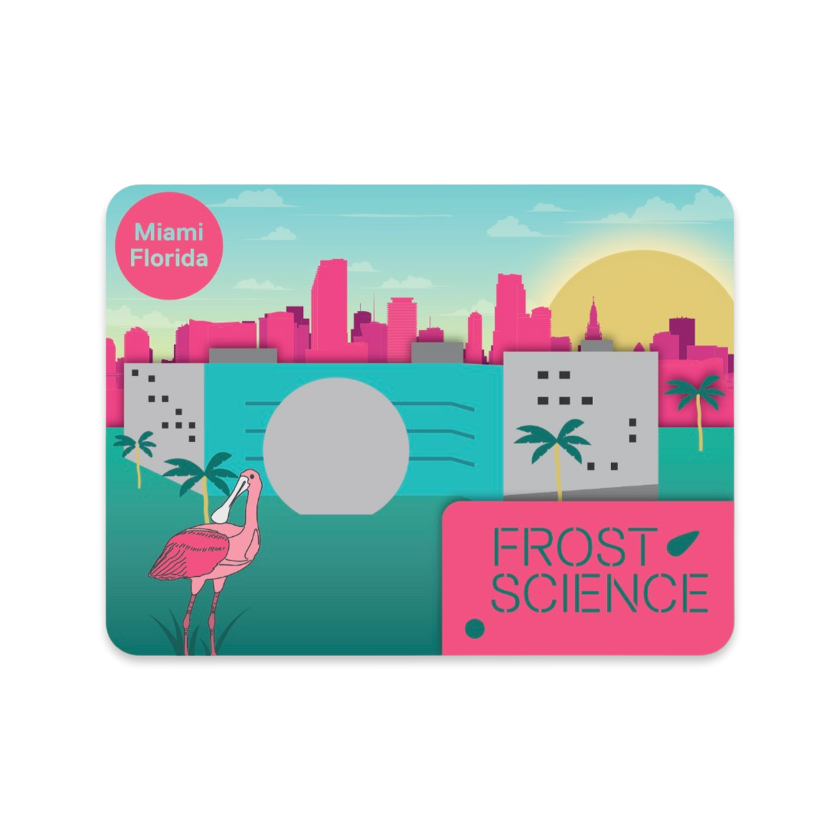 3D Miami Frost Science Logo Magnet – Science Store