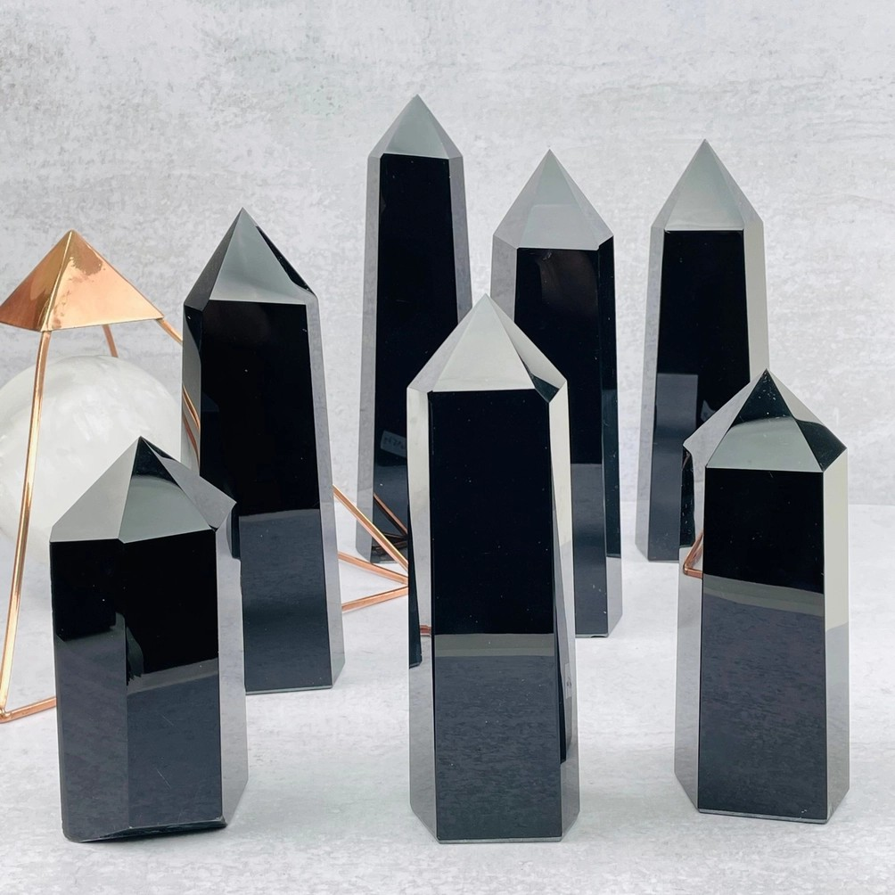 Crystal Black Obsidian Polished Points – Science Store