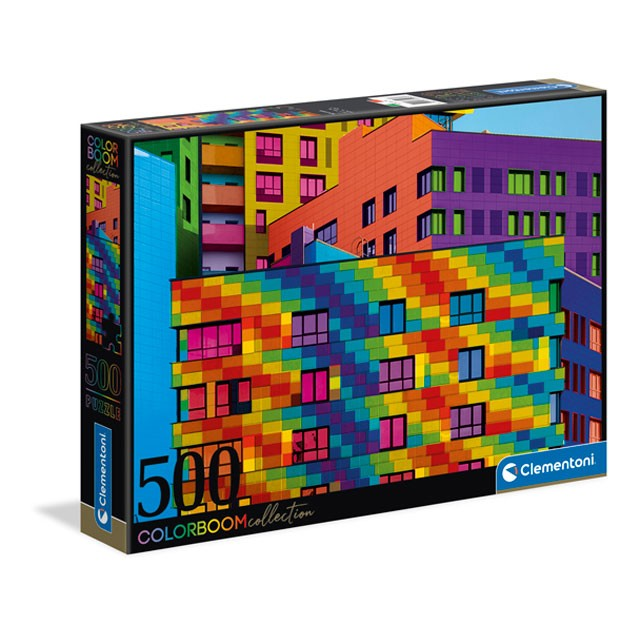 Color Boom - Squares, 500 Pc Puzzle – Science Store